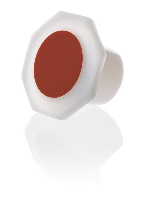 Conical ground joint stopper, PE-LD, octagonal grip, hollow | BRAND