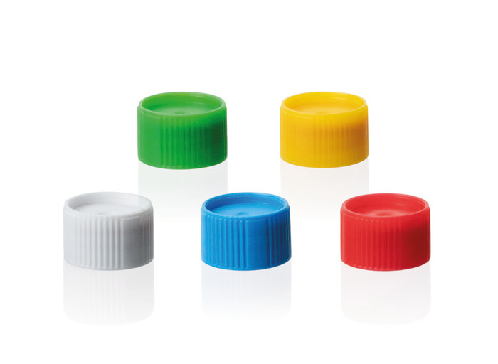 Screw cap, PP, with silicone seal, BIO-CERT® PCR QUALITY | BRAND